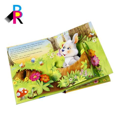 Hardcover Book Printing Custom Kids Animal Pop Up Book